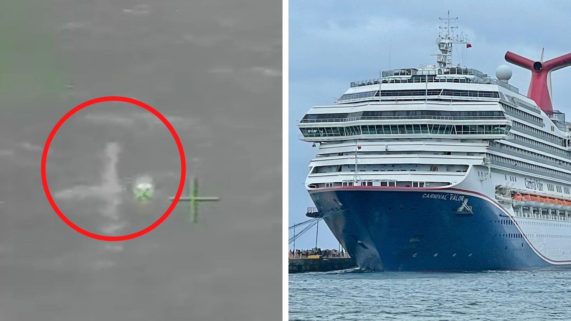 A man fell down from a cruise ship and survived for 15 hours at sea