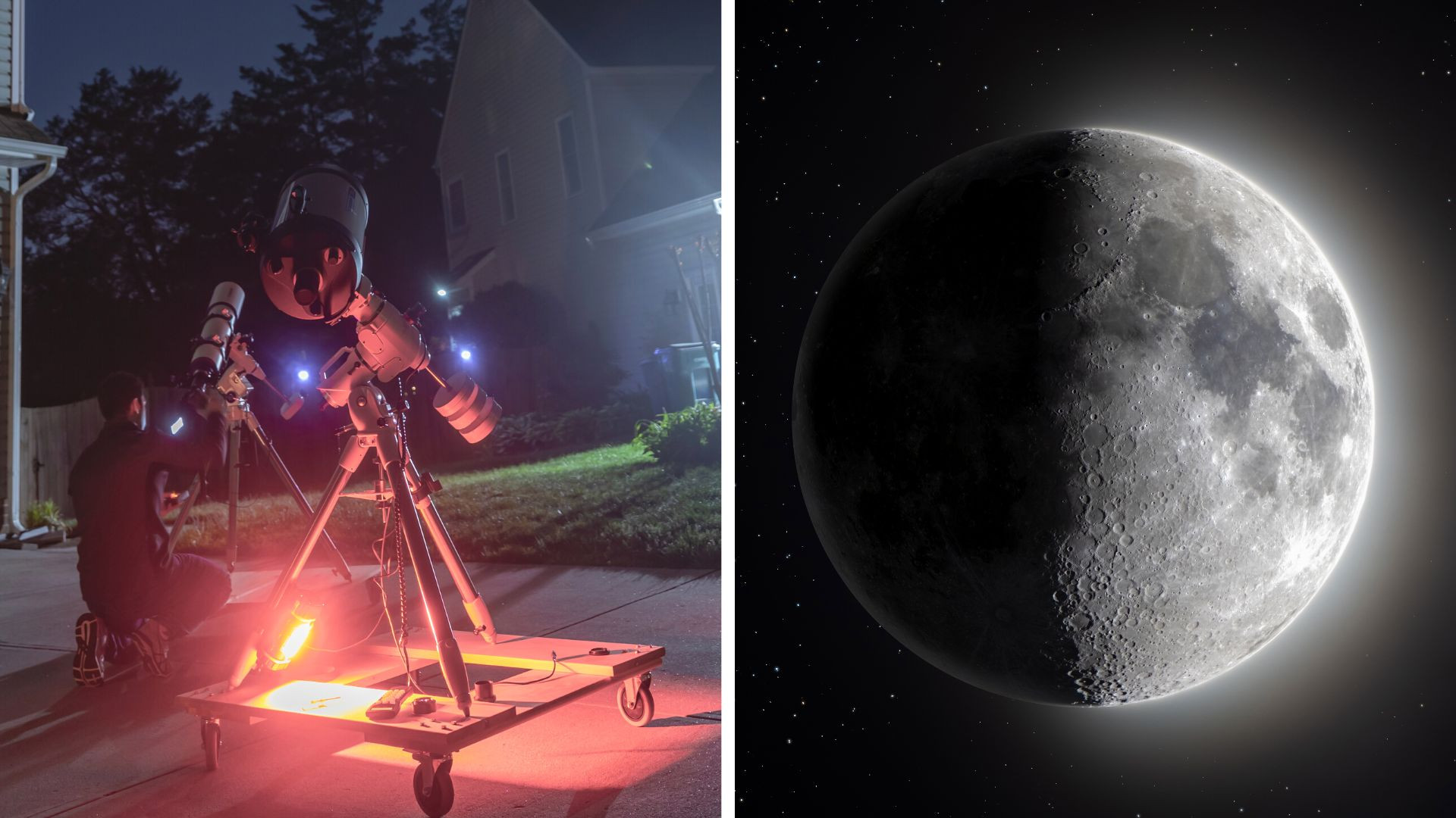 A dentist astrophotographer pictures Moon as stainless as his patients ...