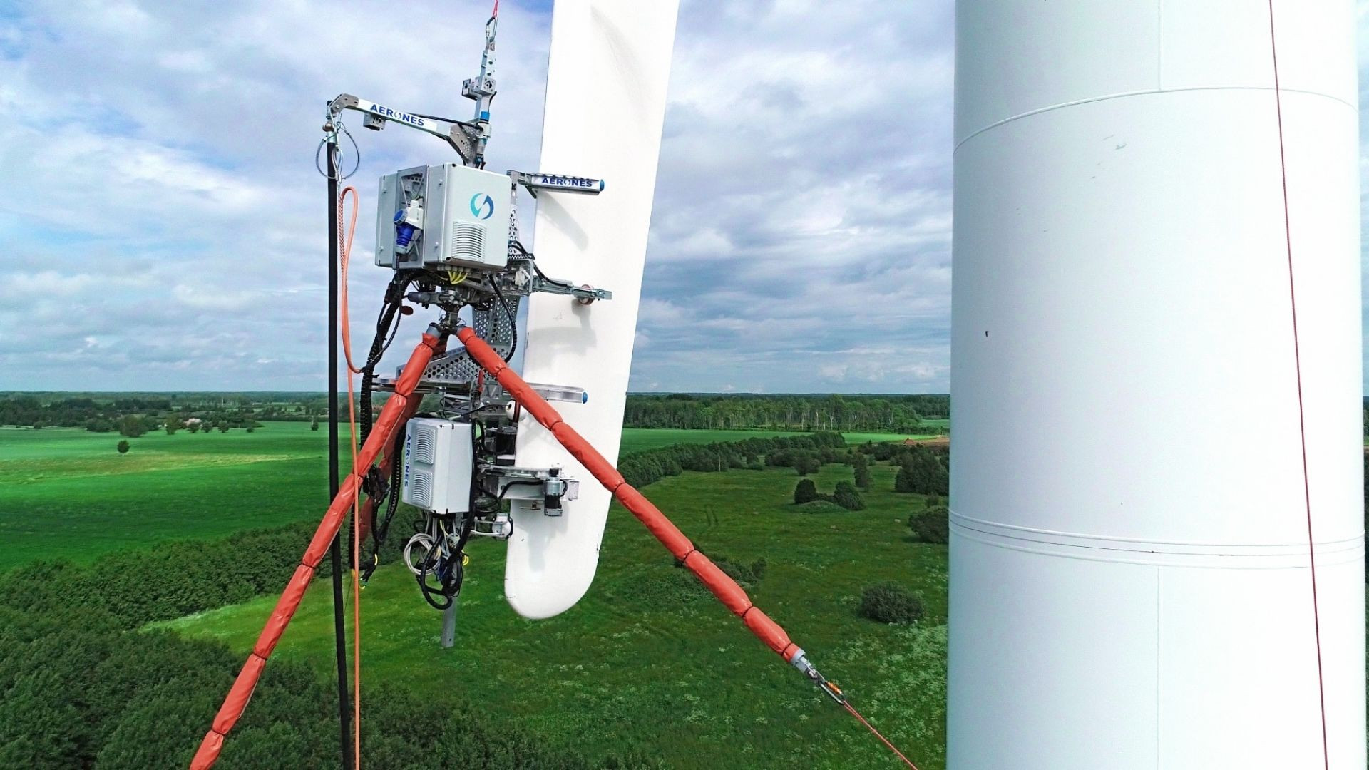 These robots inspect and repair wind turbines, so humans don’t have to