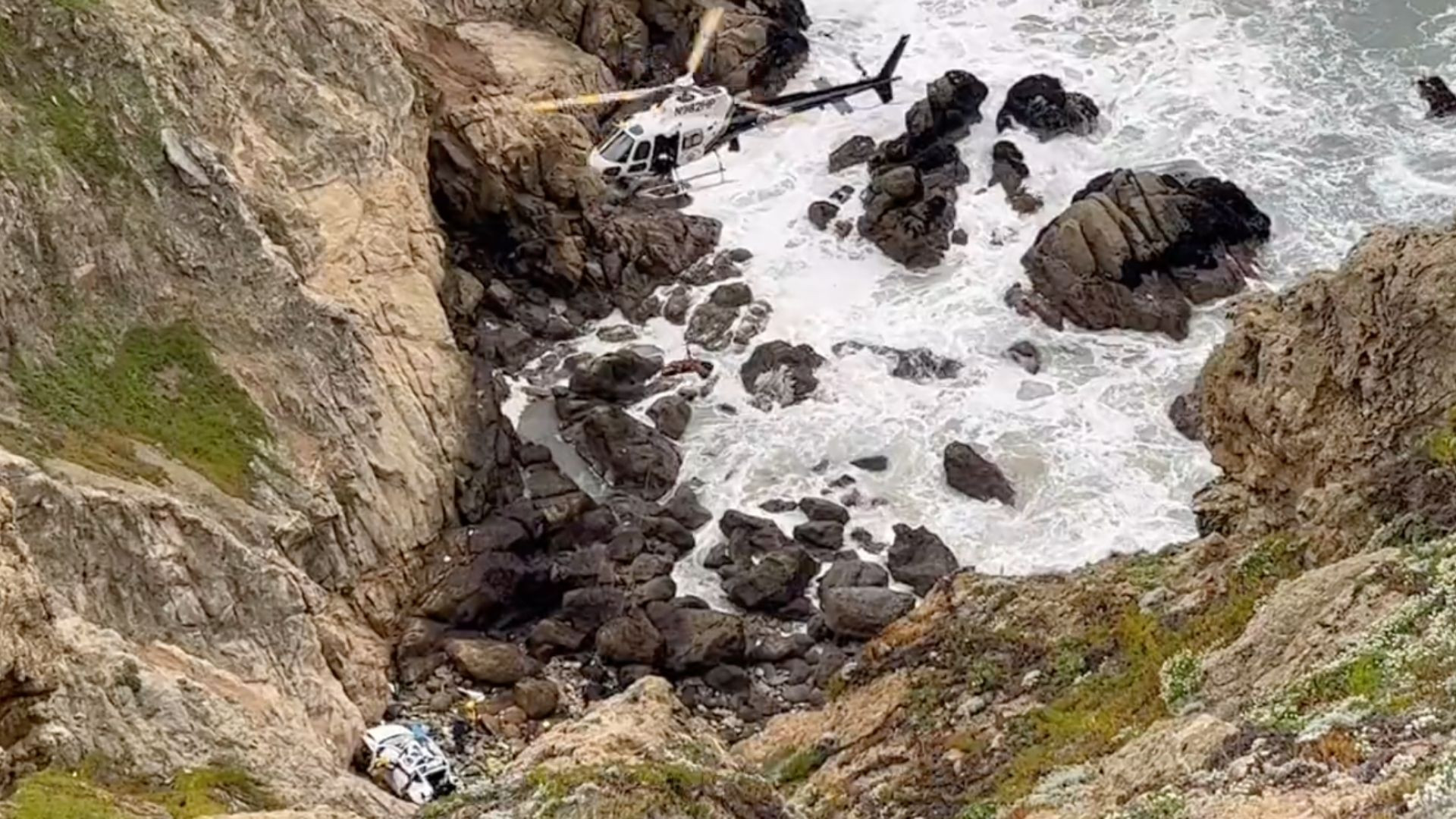 Passengers survived a 250-foot fall in California. See how Tesla helped