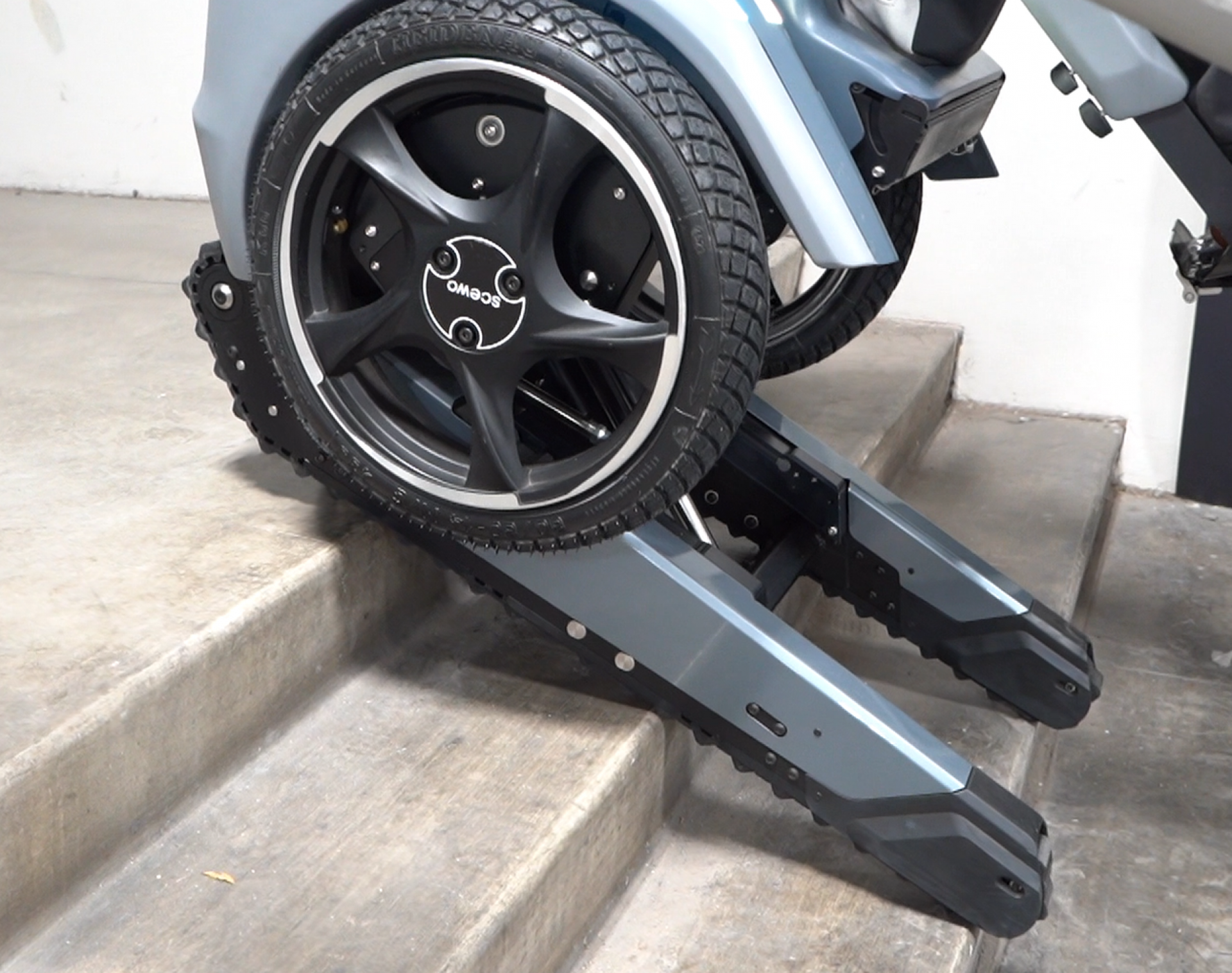Navigate Safely On Various Surfaces With Two Large Wheels