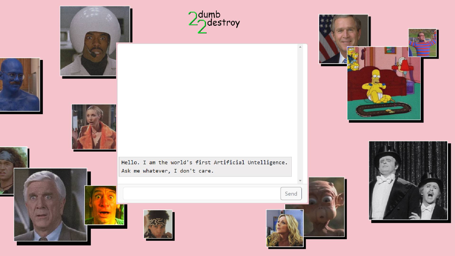 New “dumb” AI chatbot offers goofy fun replies you can't ignore