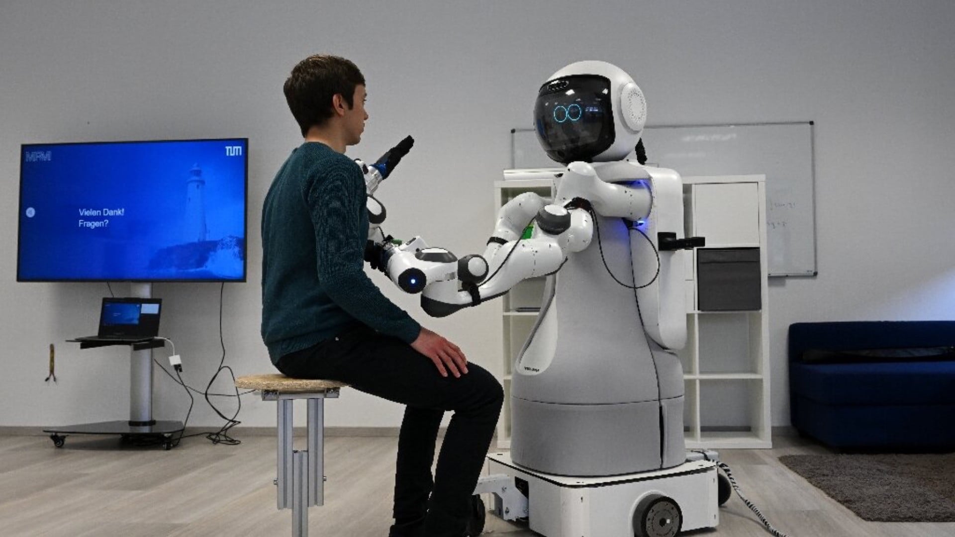 Human-like robot GARMI to provide healthcare assistance to the elderly