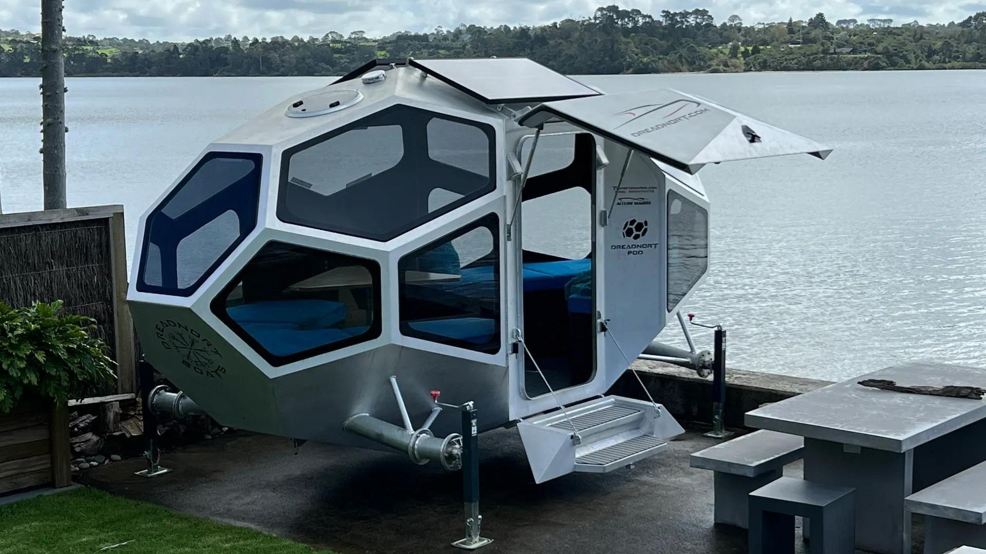 Dreadnort Boats' multipurpose POD offers versatile living and work space