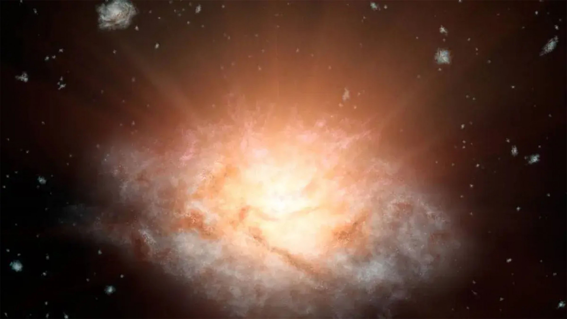 James Webb Telescope reveals structure of ancient star-forming galaxy ...