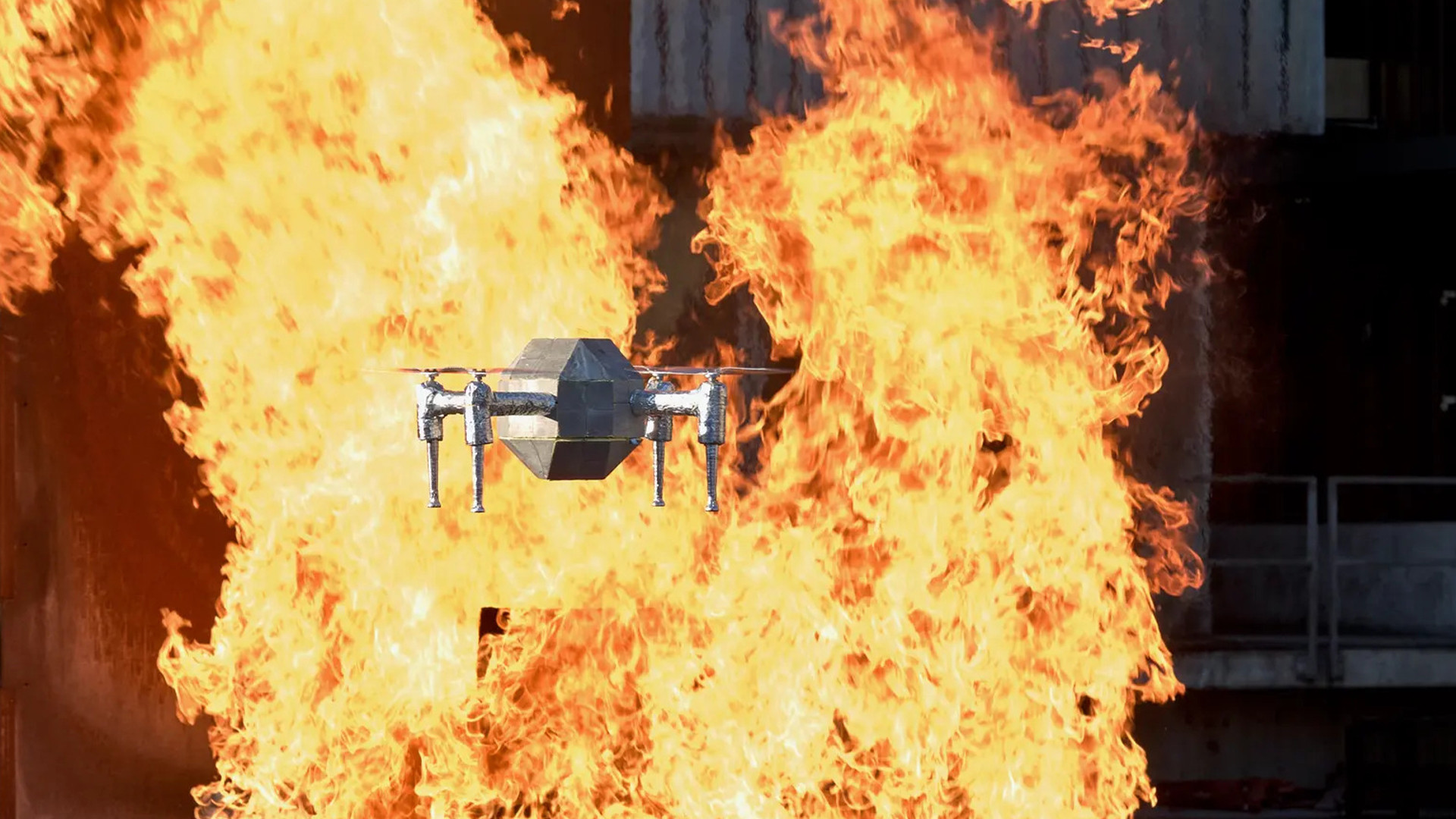 'FireDrone' can enter burning buildings and help save lives