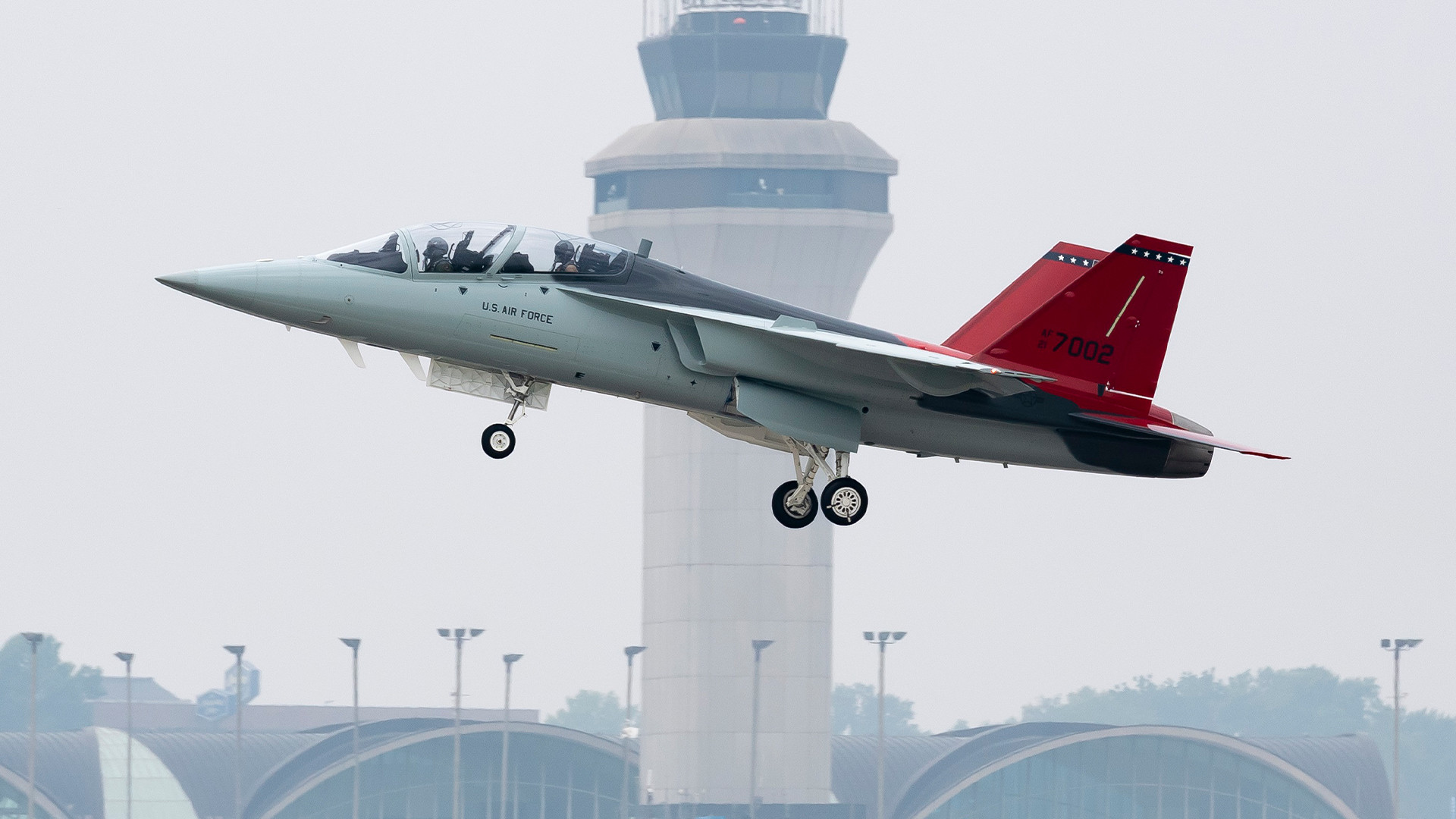 US Air Force's advanced T-7A 'Red Hawk' trainer jet completes first flight