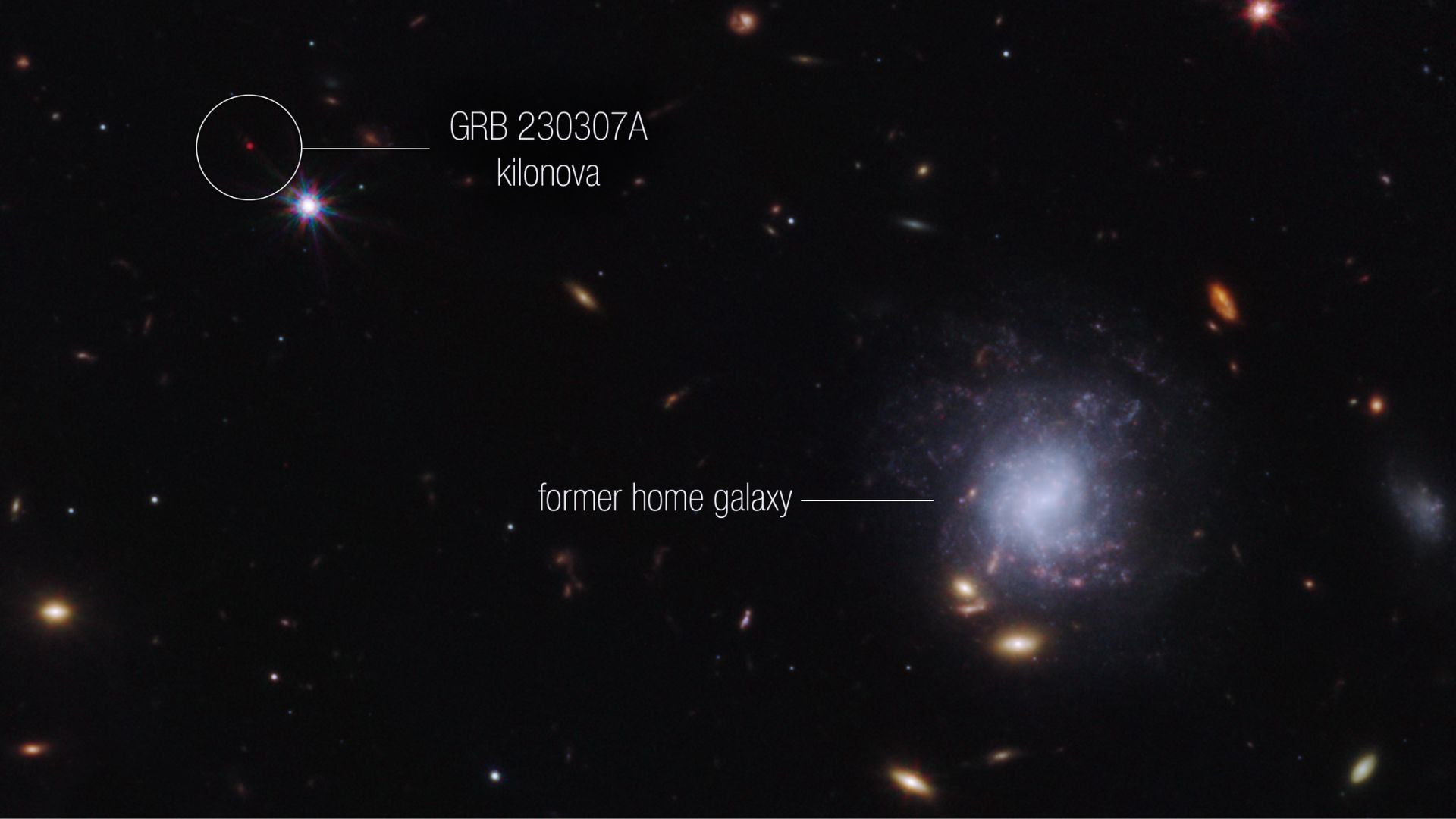 James Webb finds rare elements in cosmic fireworks of star collision