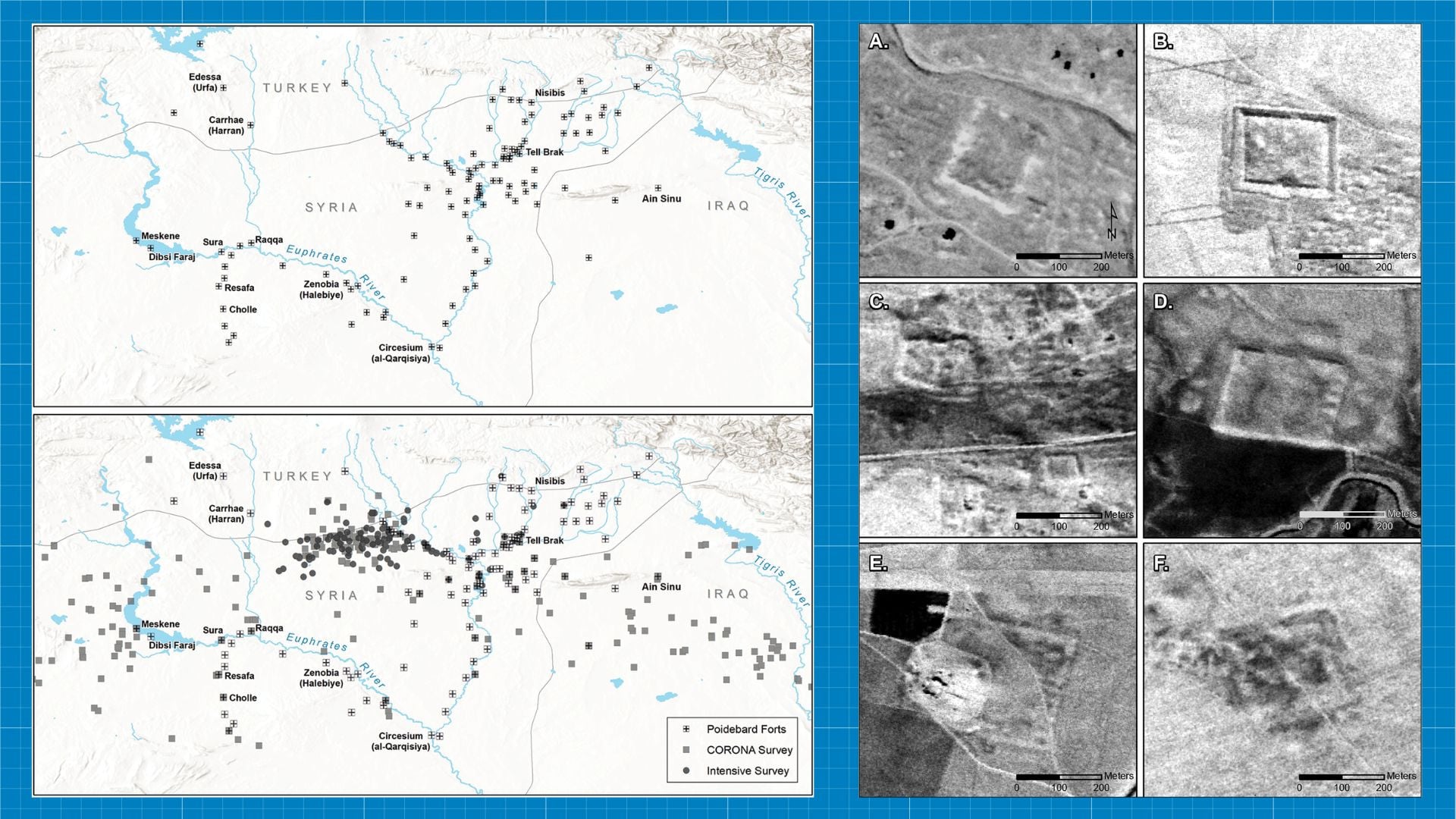 Cold War satellites find hundreds of Roman forts in Syria and Iraq