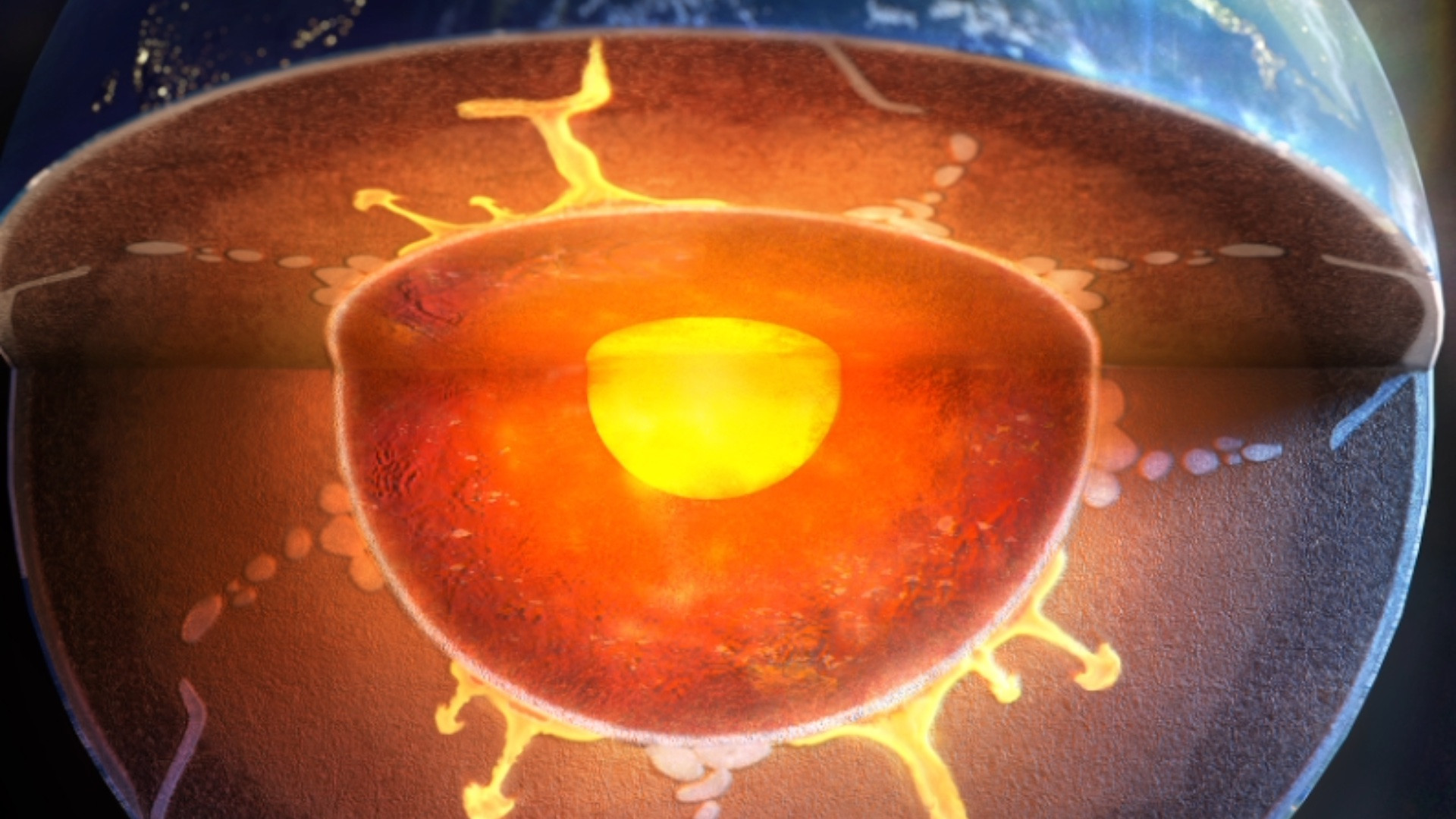 Earth's surface water may be seeping down to its core