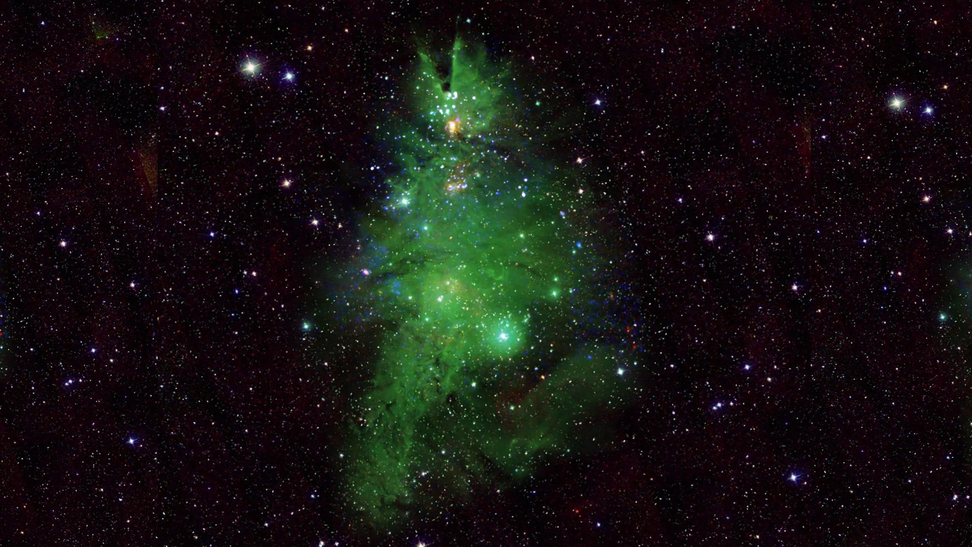 Telescope detects ‘Christmas Tree Cluster’ stars 2500-light-years away