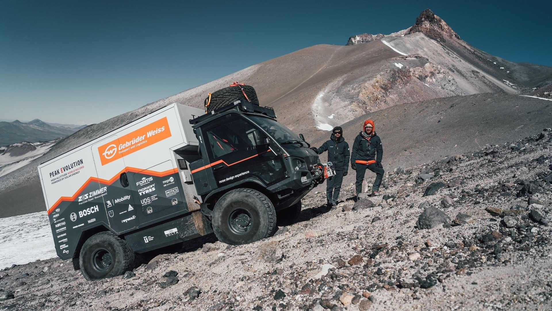 Swiss solar truck sets EV altitude record at 6,500 meters