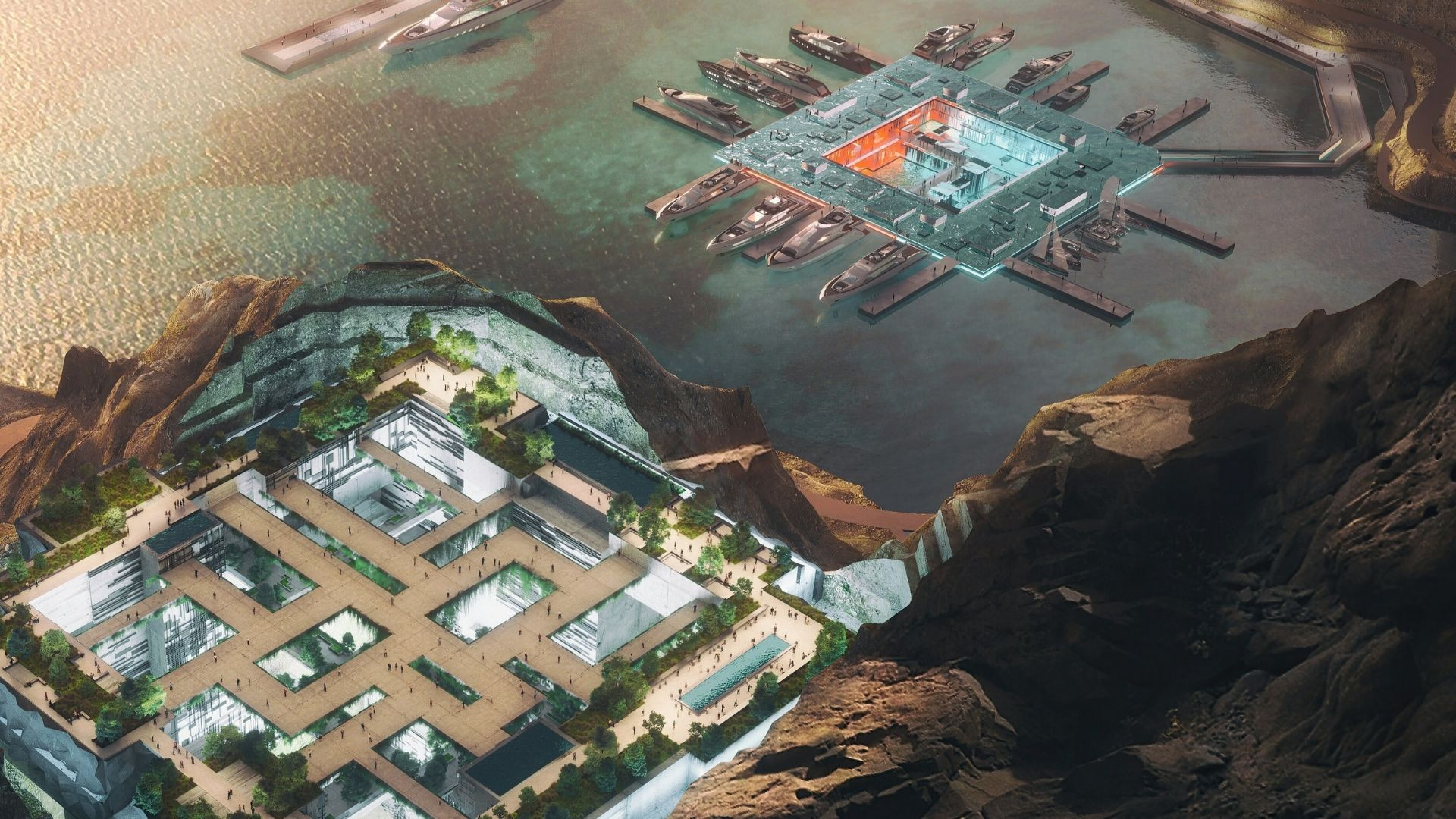 NEOM unveils futuristic masterpiece hidden within 450-meter-high mountains