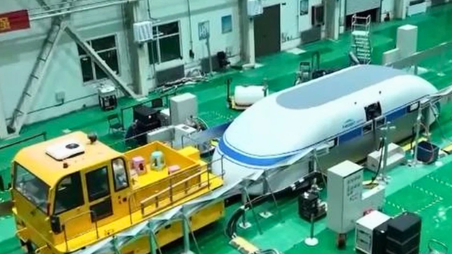 China's new maglev hyperloop train project crosses 387mph in testing