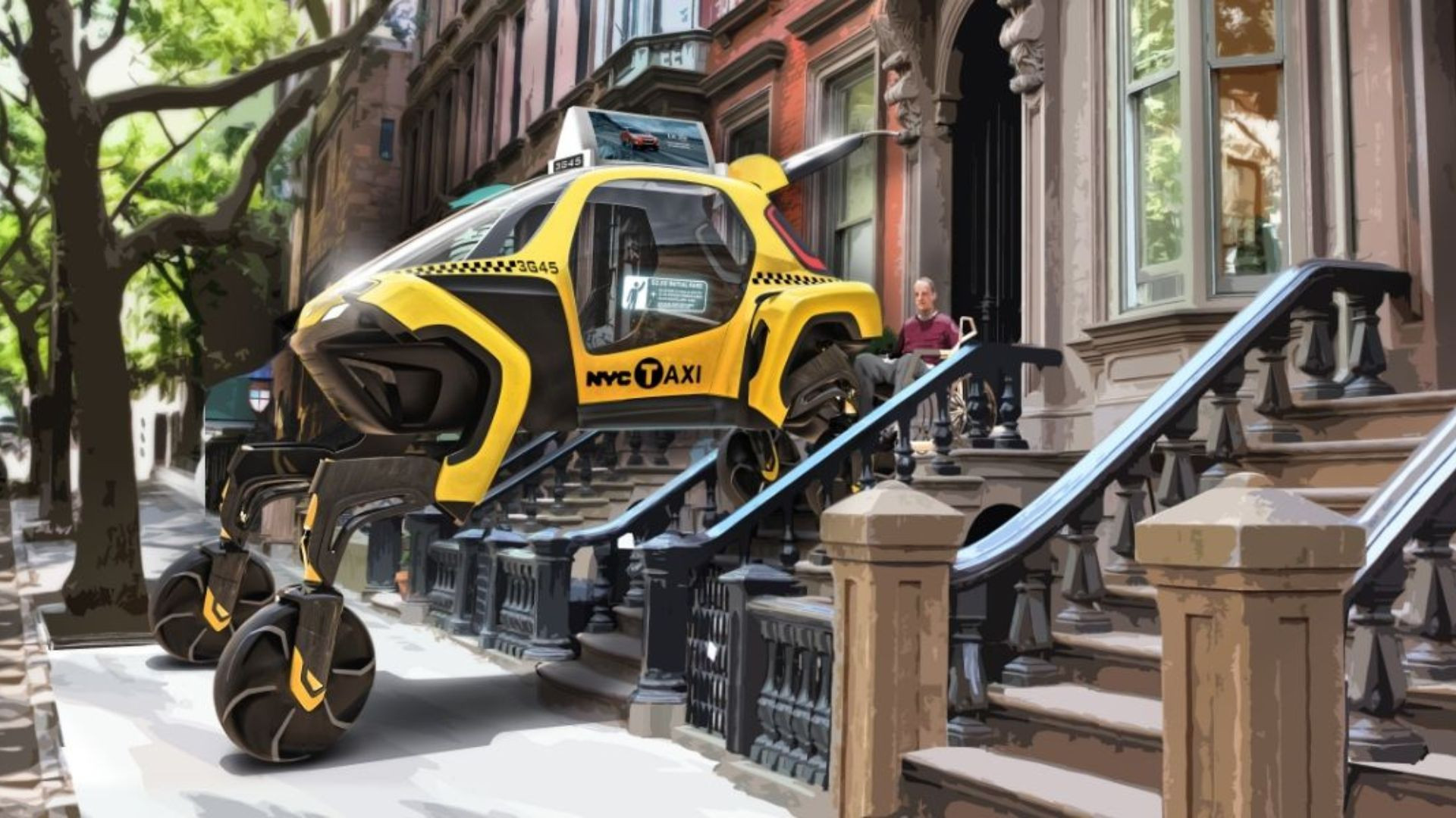 Hyundai Elevate Walking car in photos: An electric car with robotic legs