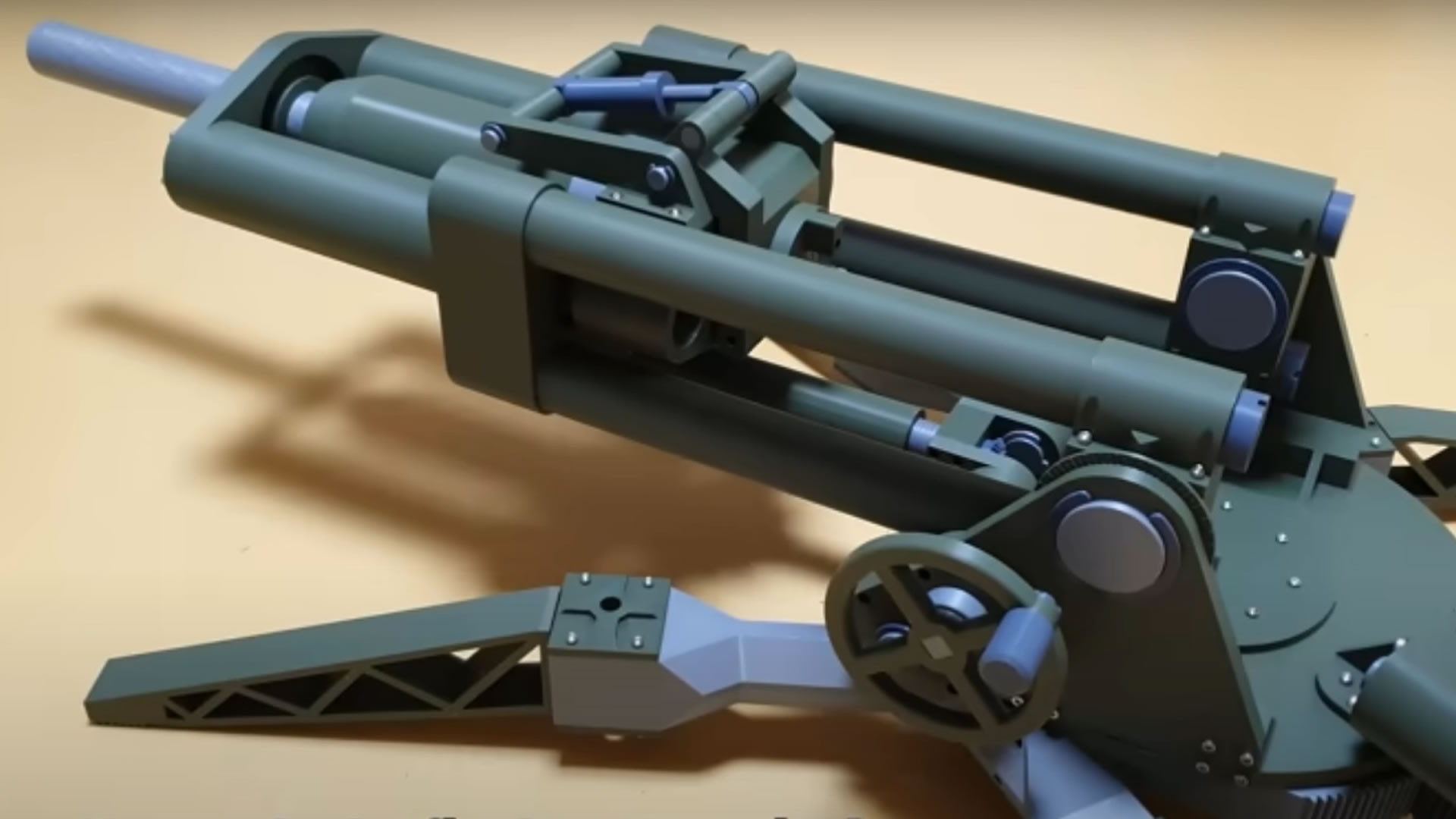 Watch: 3D-printed howitzer gun goes boom with hydrogen-powered bangs