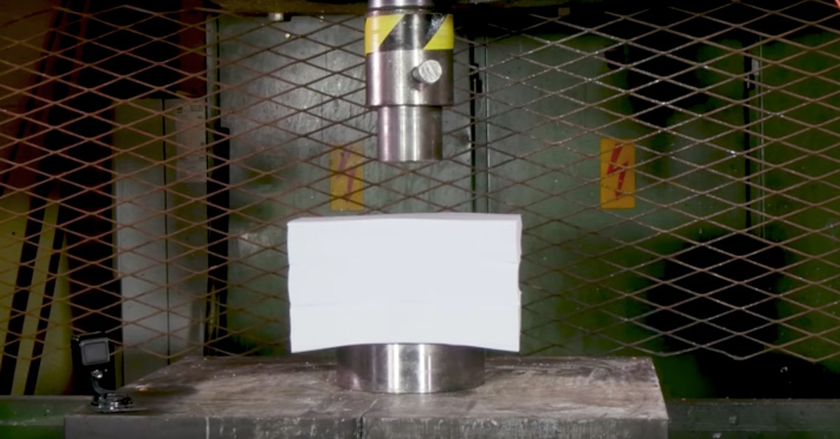 Crushing 1500 sheets of Paper with Hydraulic Press is Really ...
