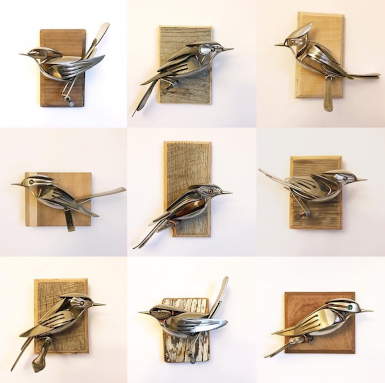 This Artist Uses Recycled Silverware and Scrap Metal to Create ...