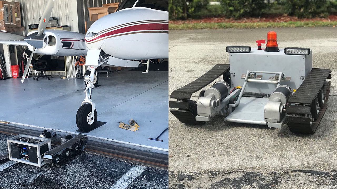 This iPhone-Controlled Electric Tug Can Pull a Cessna