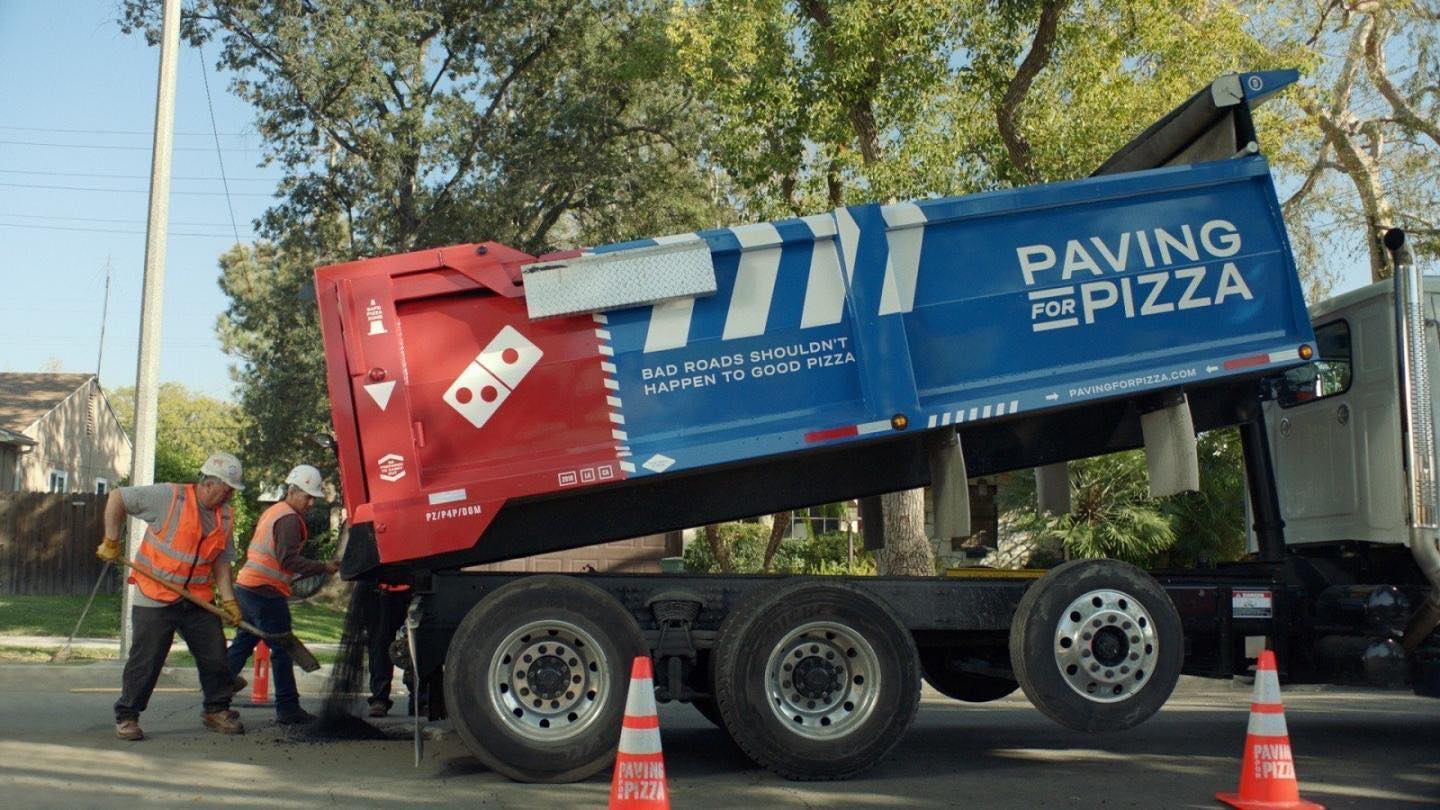 Domino's Pizza is Filling Potholes Across US Streets