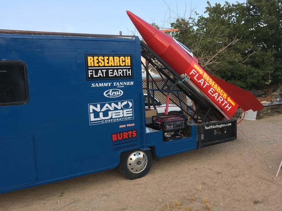 Flat-Earther Uses Homemade Rocket and Attempts to Prove the World is ...