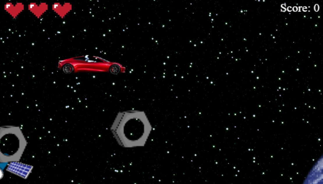 Elon Musk's Orbiting Tesla Roadster Is Now An Online Game Star
