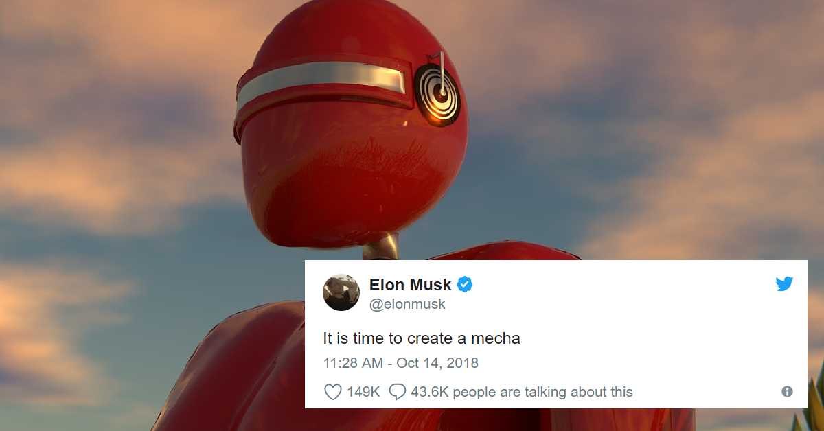 Elon Musk Says it's Time to Build a Giant Fighting Anime Mecha Robot