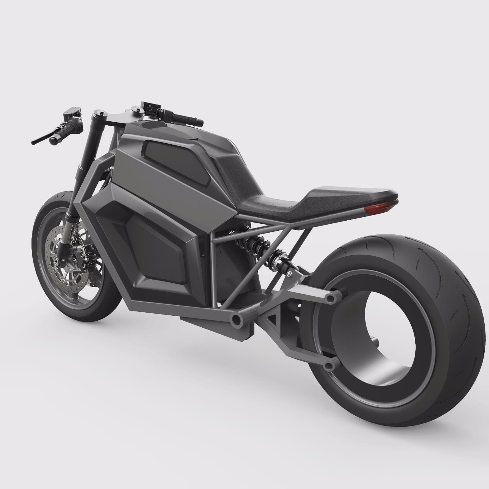 This Electric Motorbike with Hubless Rear Wheel Hits Top Speed of 160 km/h