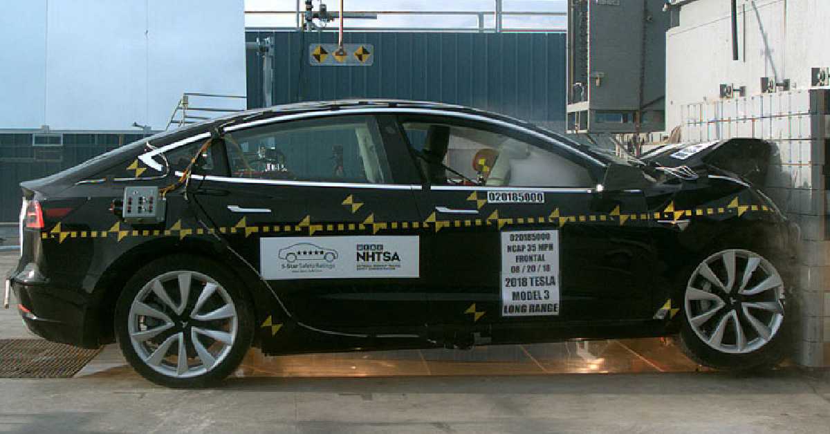 Tesla Model 3 Awarded Perfect 5-Star NHTSA Safety Rating