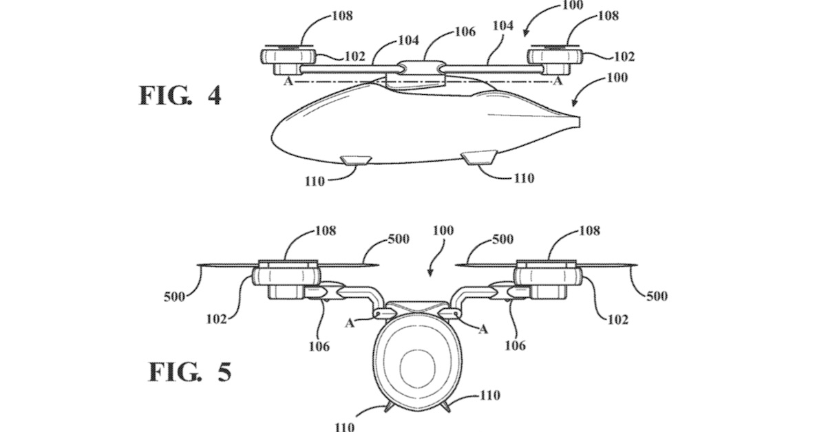Toyota Patents Design for Flying Car With Rotor Blades