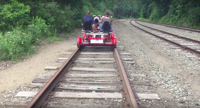 Traveling Through the Adirondacks Just Got Easier with Railbiking