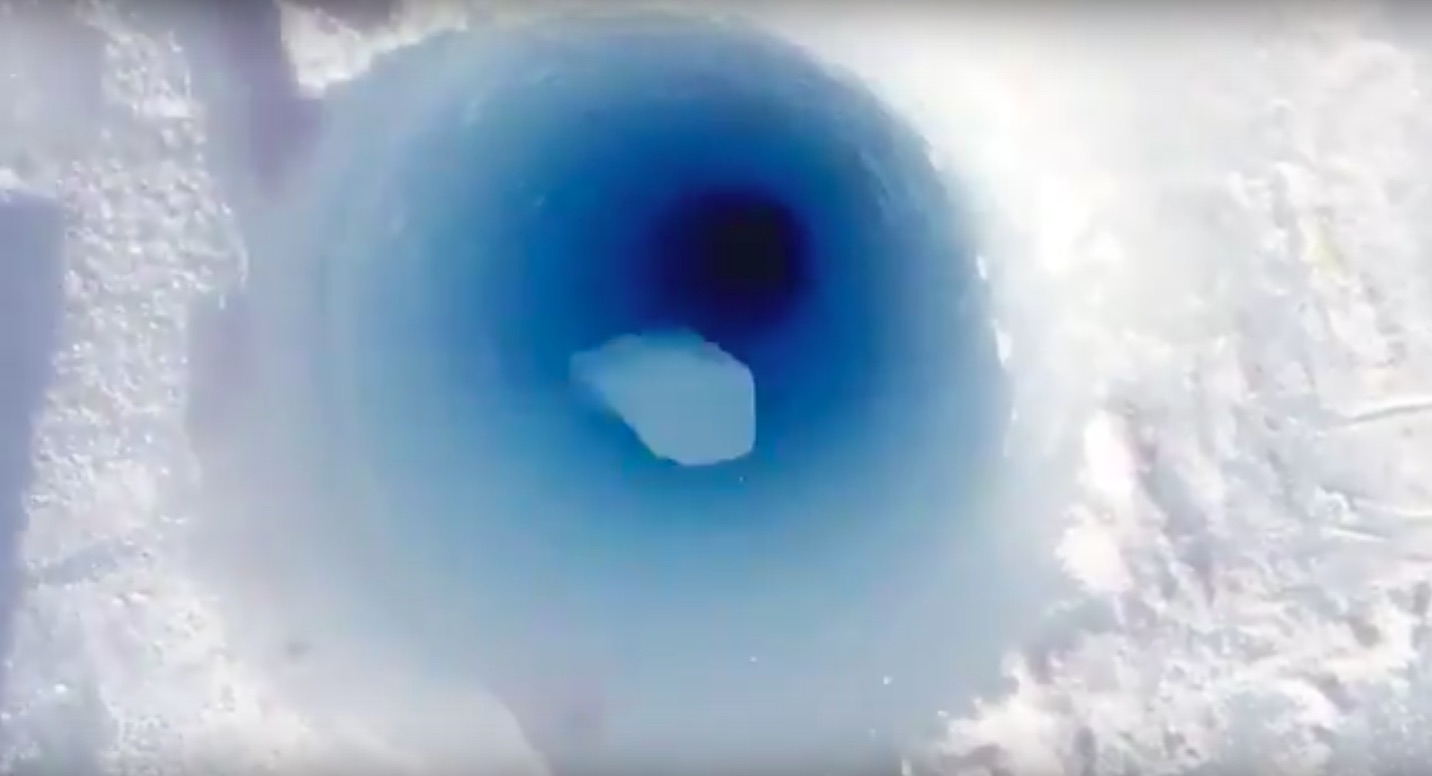 Dropping a Piece of Ice Down a 90-Meter Borehole Makes an Unexpected ...