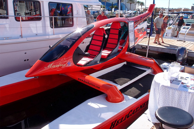 Helicat: Fast and fun rough water tackling catamaran