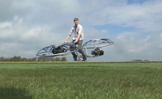 Genius YouTuber Builds a Homemade HOVERBIKE