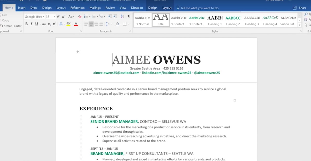 Microsoft Releases LinkedIn-Powered Resume Building Assistant for Word