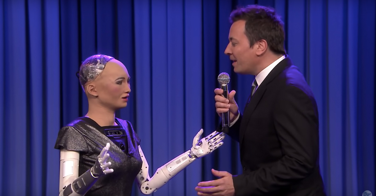Jimmy Fallon Sings Duet With Sophia The Robot