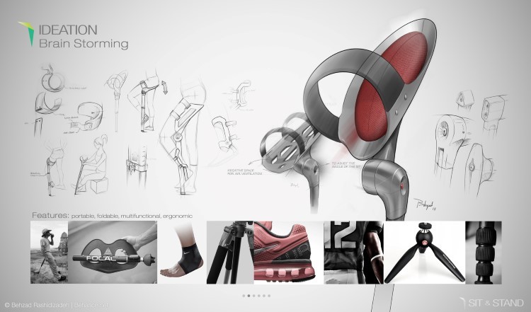 A crutch for the 21st century, the Sit & Stand walking assistant