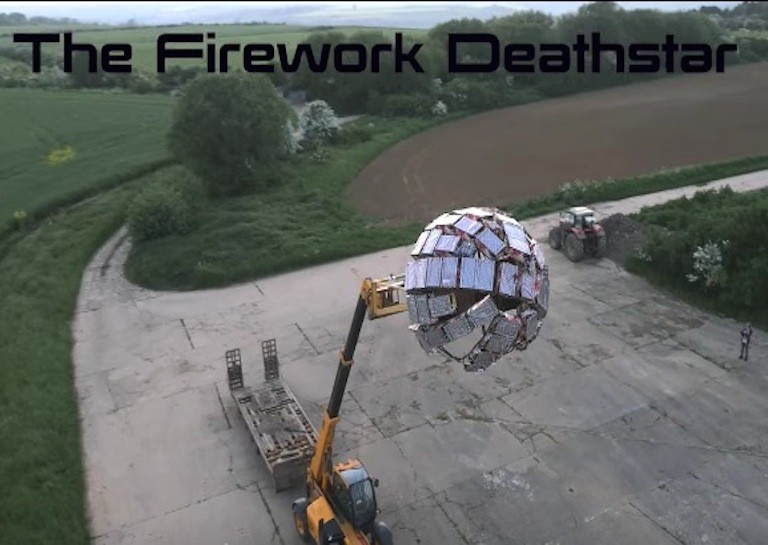 Inventor Builds Giant 5,000 Firework Deathstar