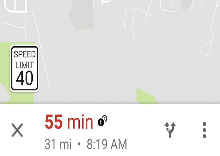 Google Maps Started to Show Speed Limits in Navigation Mode