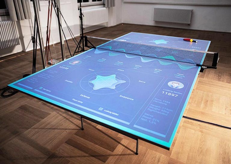 Interactive Ping Pong Table Teaches You How to Improve