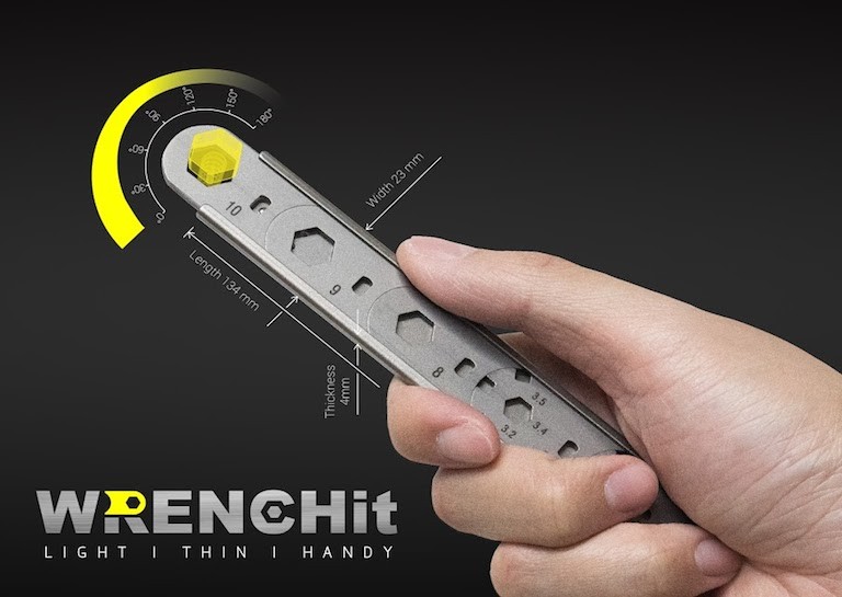 Super Slim Universal Multi-tool with Interchangeable Wrenches