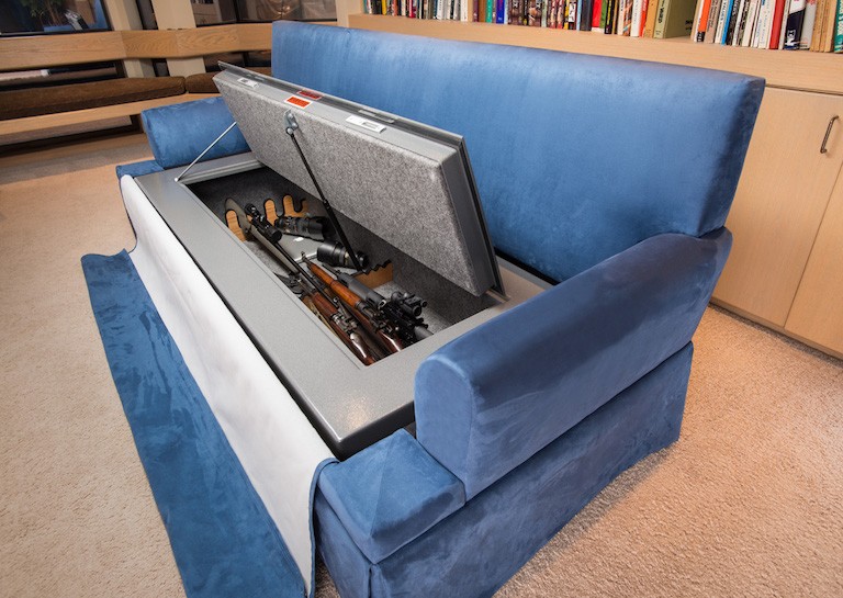 Bulletproof CouchBunker Doubles as a Gun Safe