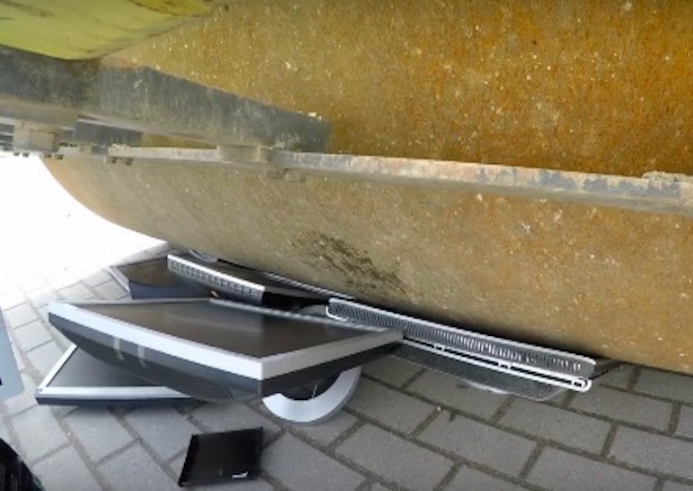 Watching Things Get Crushed by a Steamroller is Exactly What You Need