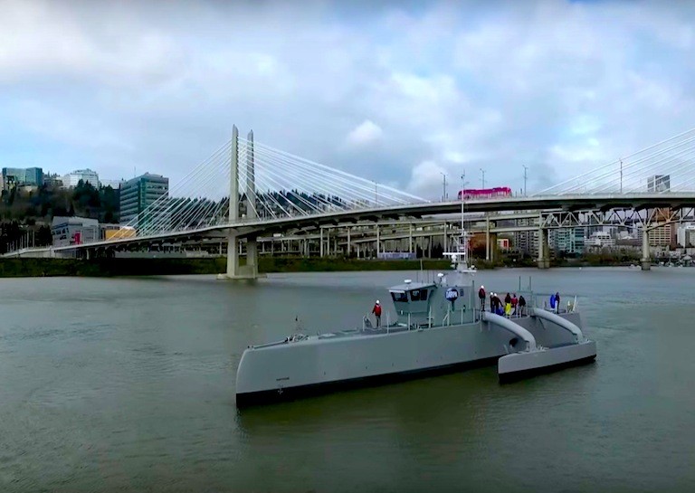 DARPA's New Autonomous High-Speed Submarine Hunting Ship