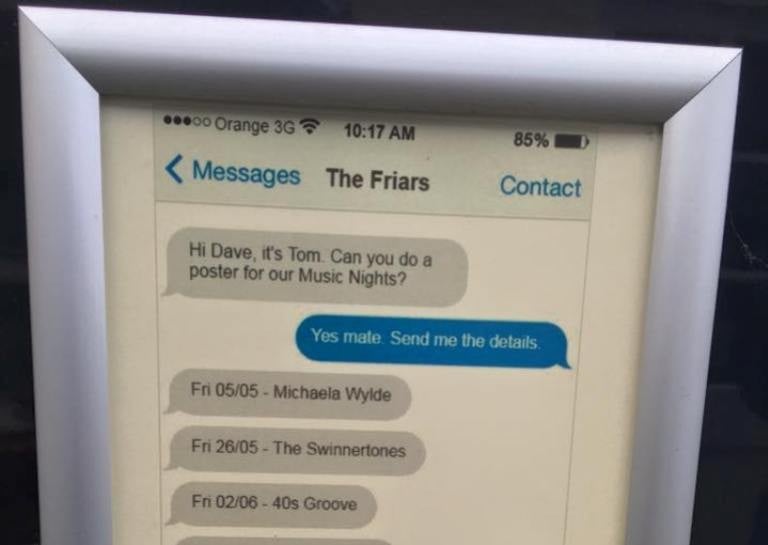 This Brilliant Gig Poster Is the Perfect Combination of Laziness and ...