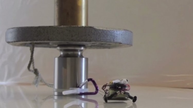 Wall climbing robot that can carry 100 times its own weight
