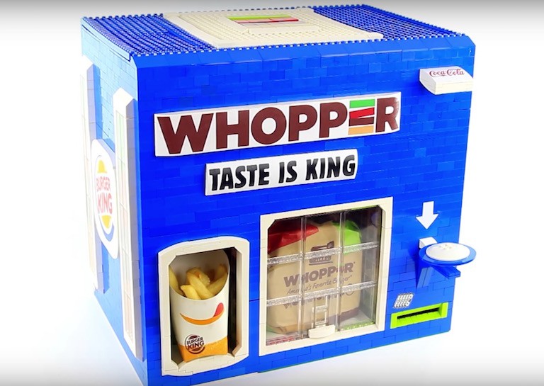 Someone Built a Robotic Lego Burger King Dispenser, and It's Insane