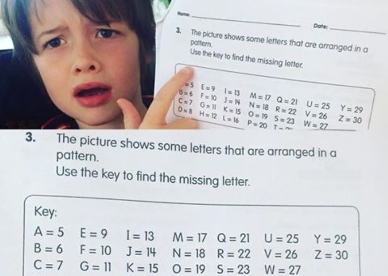 This First Grader's Homework is Confusing Most Adults