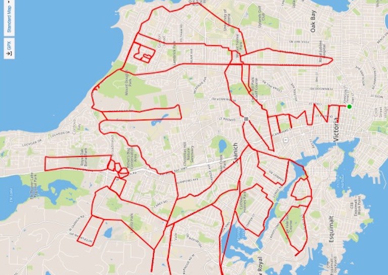 This Cyclist Creates Amazing City-Wide Drawings With His GPS Tracking App