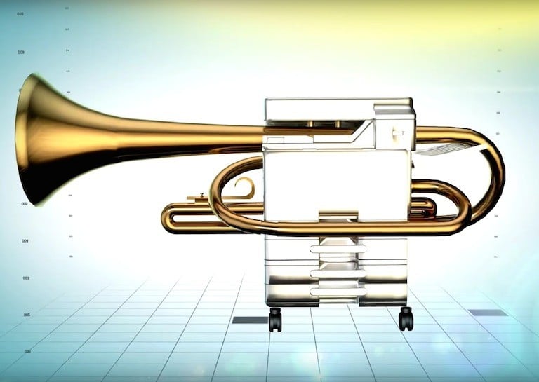 Company Salvages Old Copiers and Turns Them into Trumpets